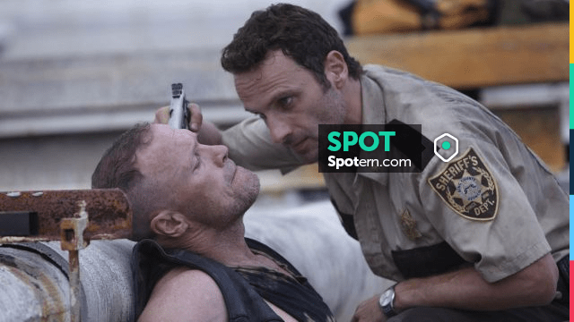 The shirt Sheriff Rick Grimes (Andrew Lincoln) in The Walking Dead ...