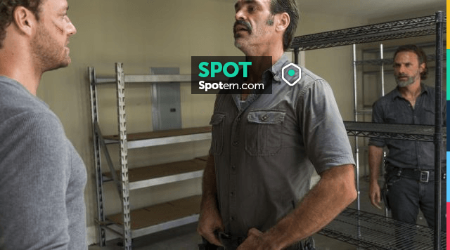 The shirt is gray and Simon (Steven Ogg) in The Walking Dead S07E09 ...