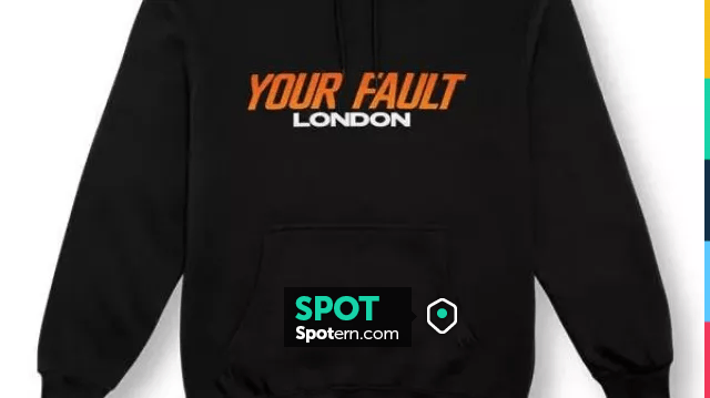 Your Fault London Black Pullover Hoodie worn by Noah (Asha Banks) in ...