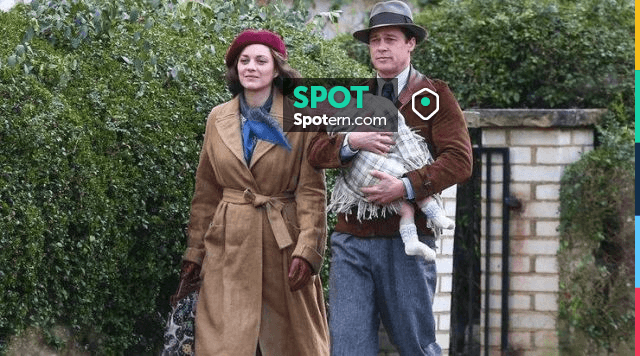 Brown suede Jacket worn by Max Vatan (Brad Pitt) in Allied | Spotern
