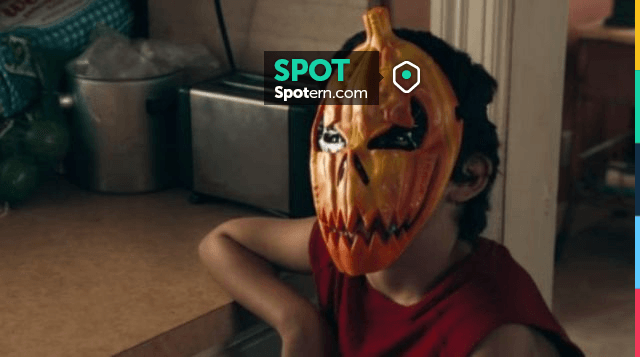 The mask Pumpkin Halloween worn by Benicio (Kaden Leos) in Drive | Spotern