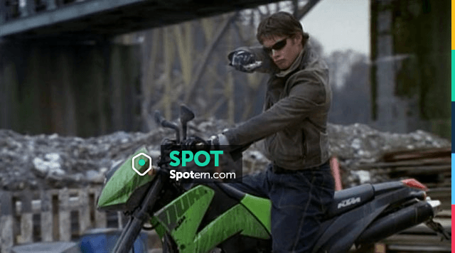 The green KTM 640 Duke II motorcycle ridden by Alec (Jensen Ackles) in ...