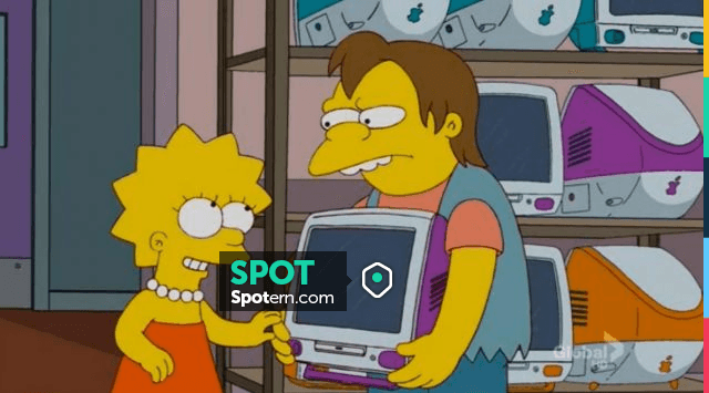 The computer imac g3 purple of Lisa Simpson in The Simpsons | Spotern
