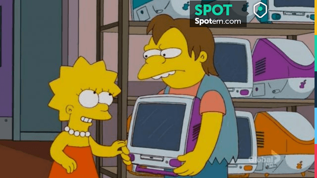 The computer imac g3 orange seen in The Simpsons | Spotern