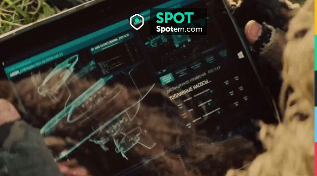 The Microsoft tablet Benji Dunn (Simon Pegg) in Mission : Impossible ...