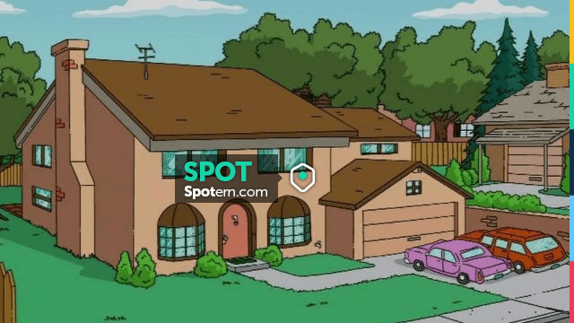 The replica of the home of the Simpson family in Henderson (Nevada, Usa ...