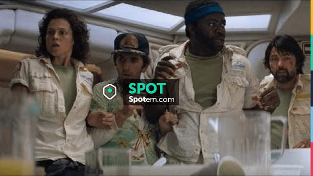 The hawaiian shirt of the technician Brett (Harry Dean Stanton) in ...