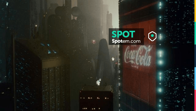 The advertising for the Coca-Cola brand on a building of Los Angeles ...
