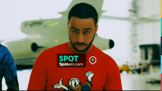 Le pull rouge Picsou de Lacim dans Colonel Carillo | Spotern
