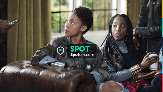 The military jacket of Samantha White (Logan Browning) in " Dear White ...