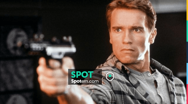 The plaid shirt gray Douglas Quaid (Arnold Schwarzenegger) in Total ...