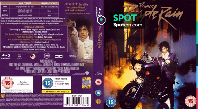 The DVD of the movie Purple Rain | Spotern