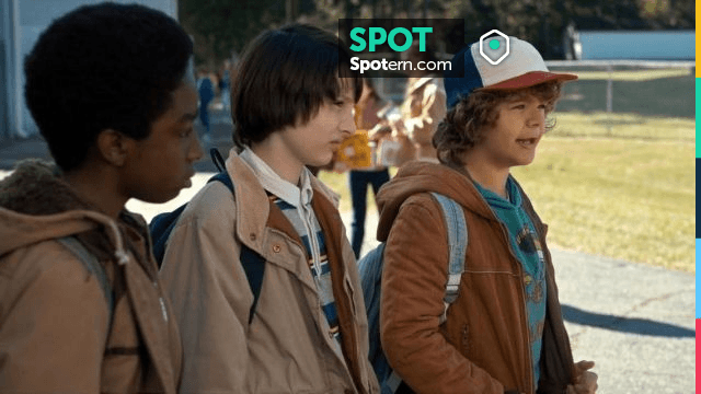 Trucker Cap Hat Red/White worn by Dustin Henderson (Gaten Matarazzo) as ...