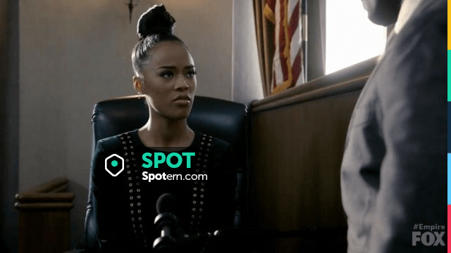 The green velvet dress by Pierre Bel­main worn by Tiana Brown (Serayah ...