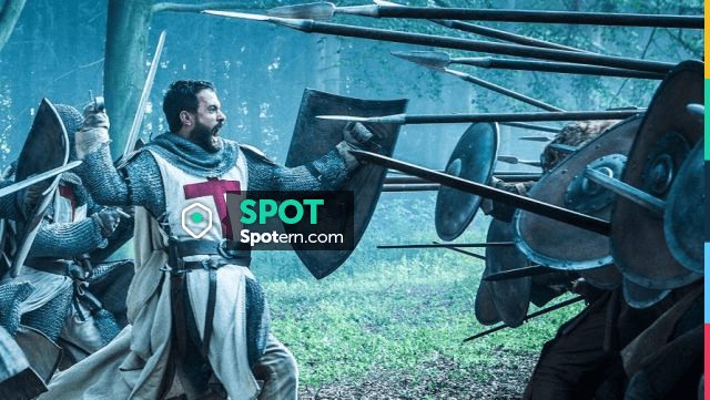 The costume of knight Templar of Landry (Tom Cullen) in Knightfall ...