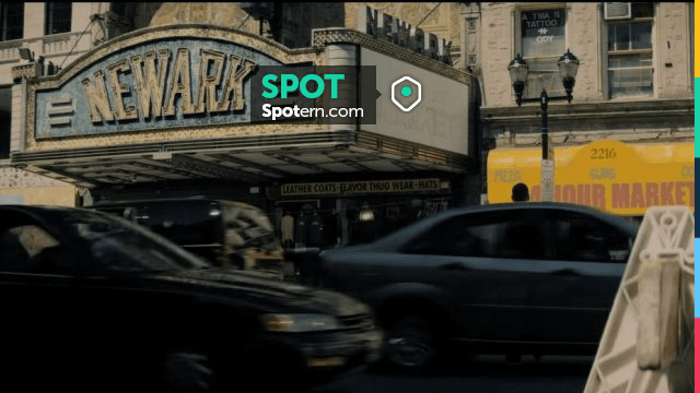 The facade of the old Paramount Theater in Newark, New Jersey in the ...