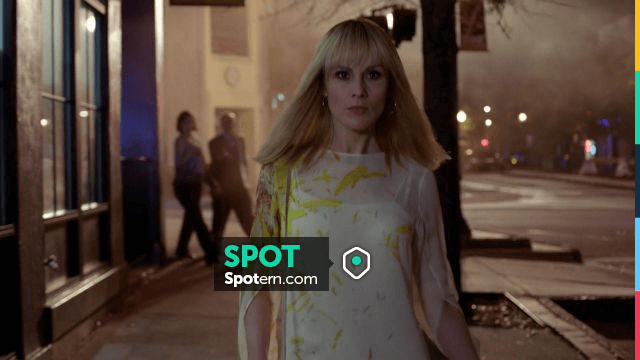 Akris Calendula-Impression Georgette Robe Tunique portée par Letty ...