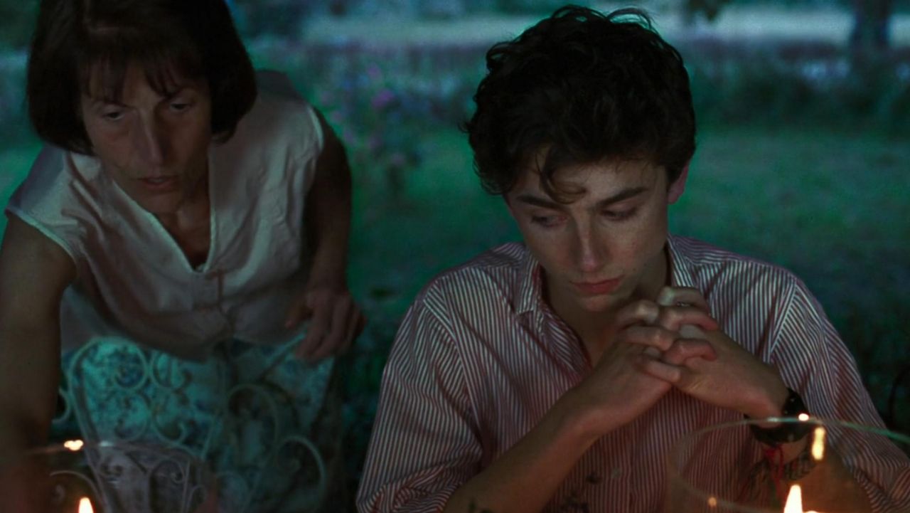 Stripped shirt worn by Elio Perlman (Timothée Chalamet) as seen in Call ...