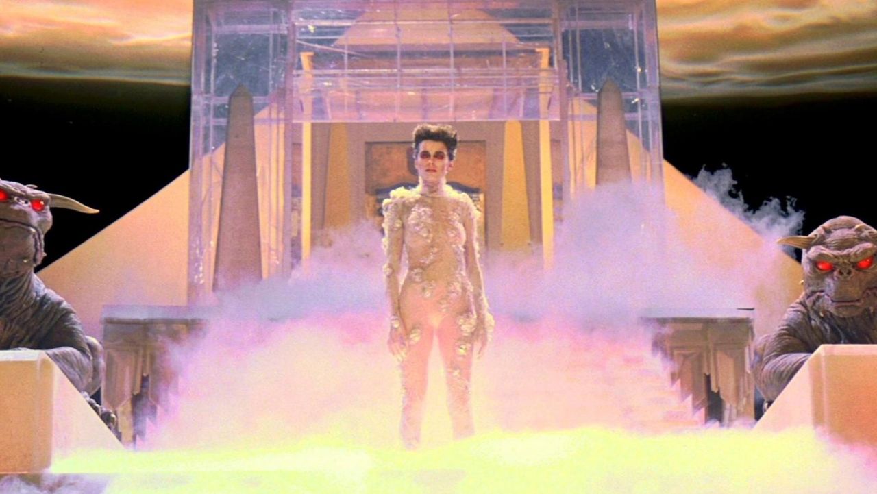 The costume of Gozer the Gozerian (Slavitza Jovan) in S. O. S. ghosts ...