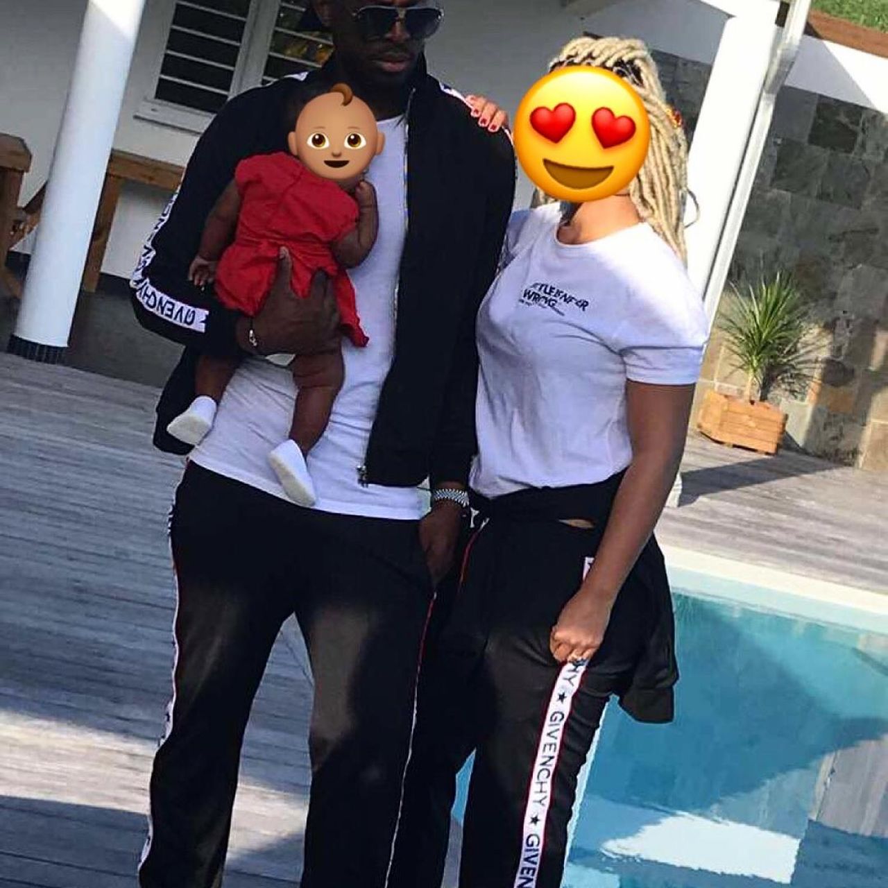 Le pantalon de jogging Givenchy noir que porte la femme de Dadju sur le ...