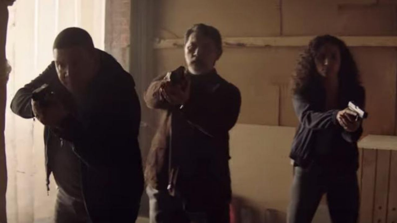 John varvatos star usa hood­ed zip-front knit jack­et worn by JT Tarmel ...