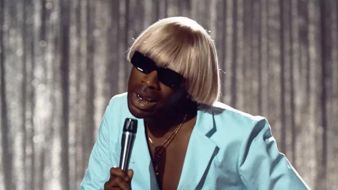 Golf Wang Igor Blond Wig worn by Tyler, The Creator in his EARFQUAKE ...