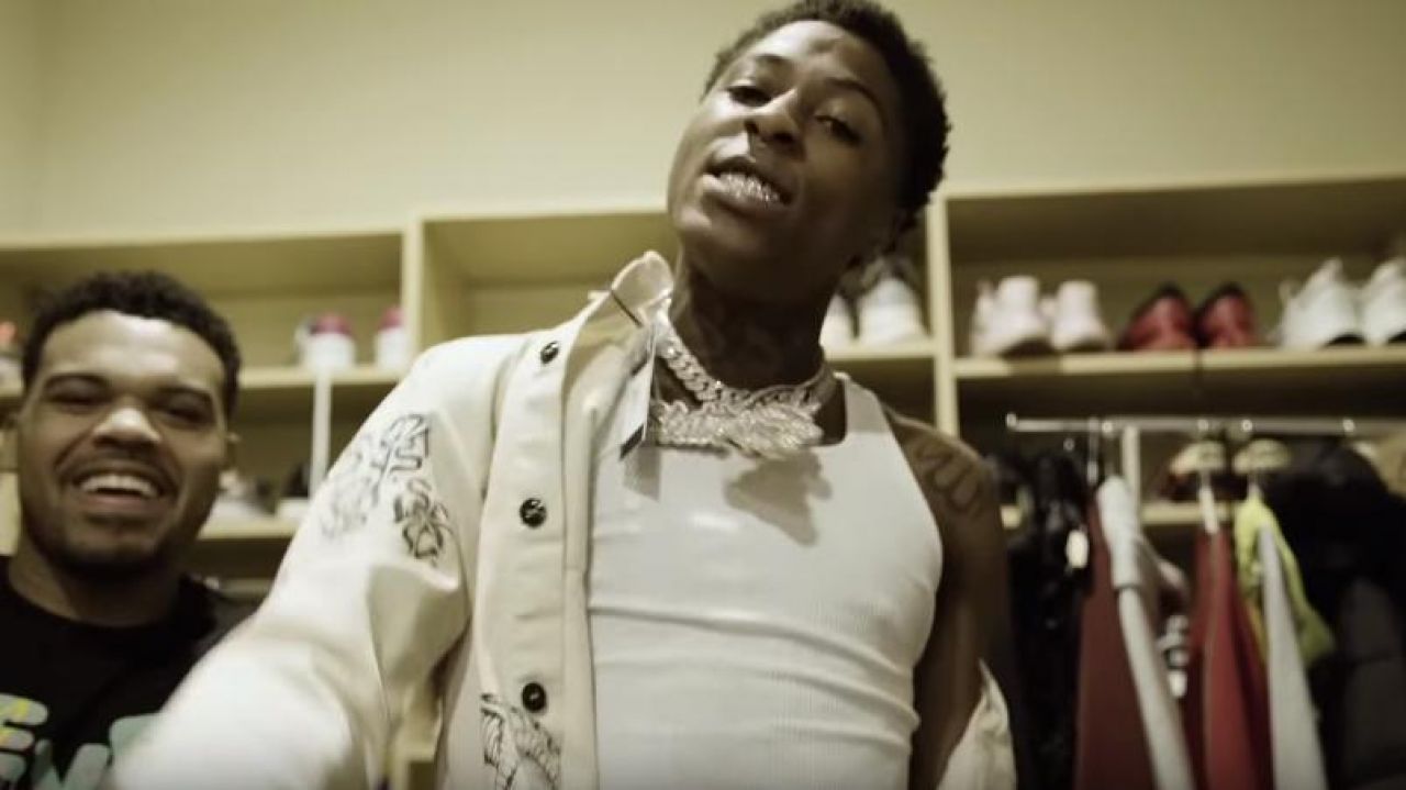 Diesel White Jessy Graphic Denim Shirt of YoungBoy Never Broke Again in ...