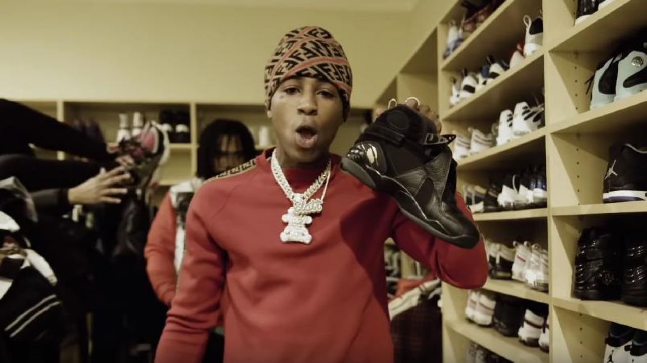 Fendi Red 'Forever Fendi' Side Stripe Sweater of YoungBoy Never Broke ...