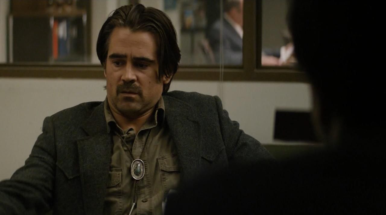 The collar indian "bolo tie" Ray Velcoro (Colin Farrell) in " True ...