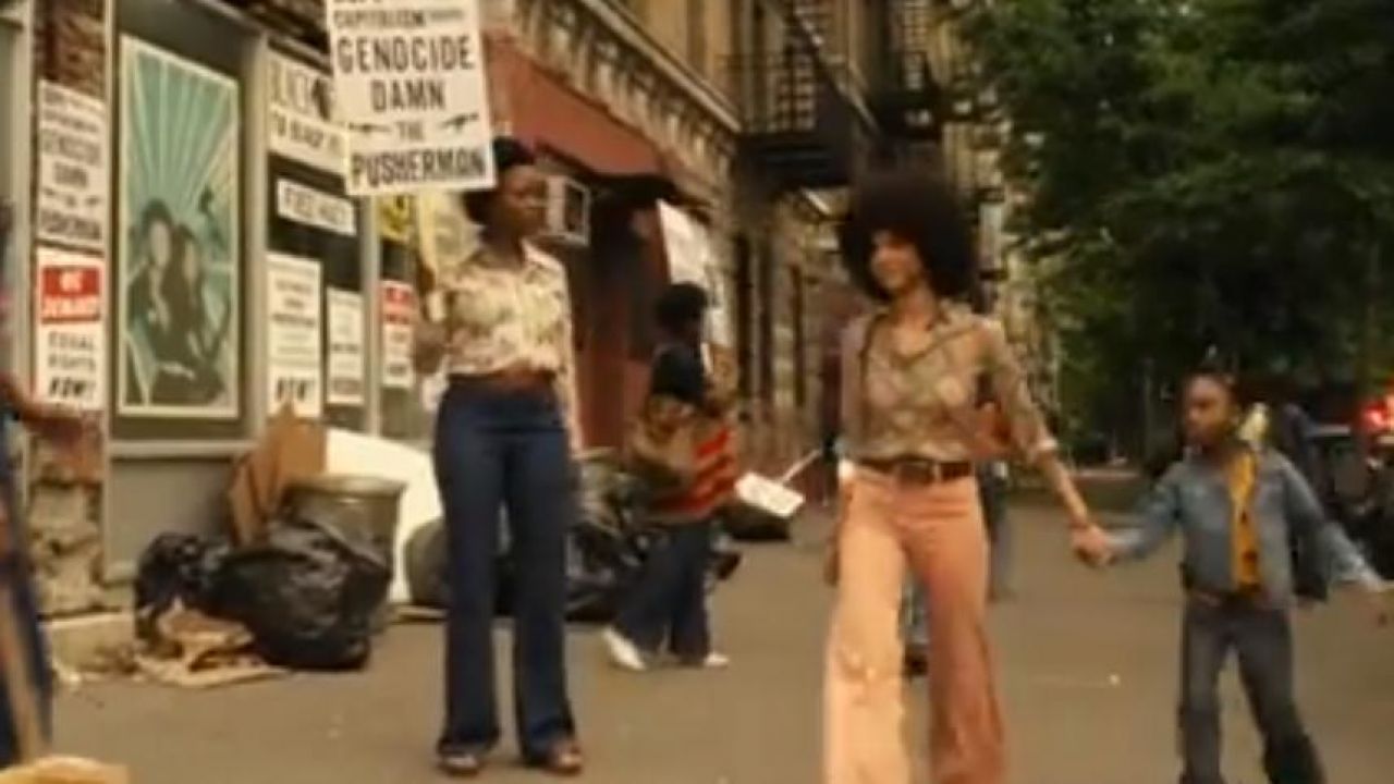 The pants flare worn by Roxy Jones (Tiffany Boone) in the series ...