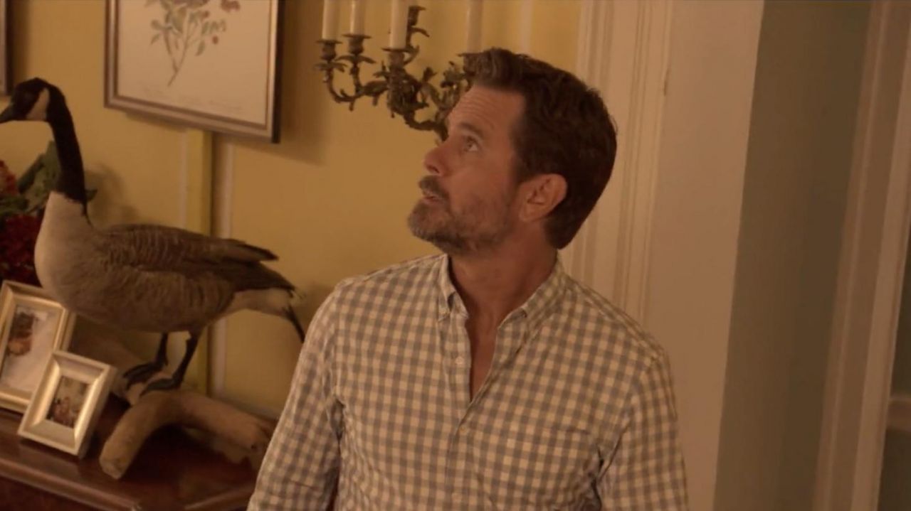 Blue checkered shirt worn by Ward Cameron (Charles Esten) in Outer ...