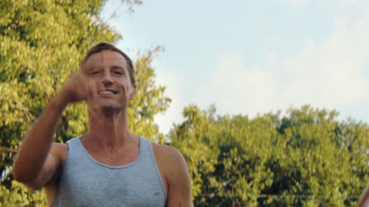 Grey Tank Top worn by Mikey (Simon Rex) as seen in Red Rocket movie ...