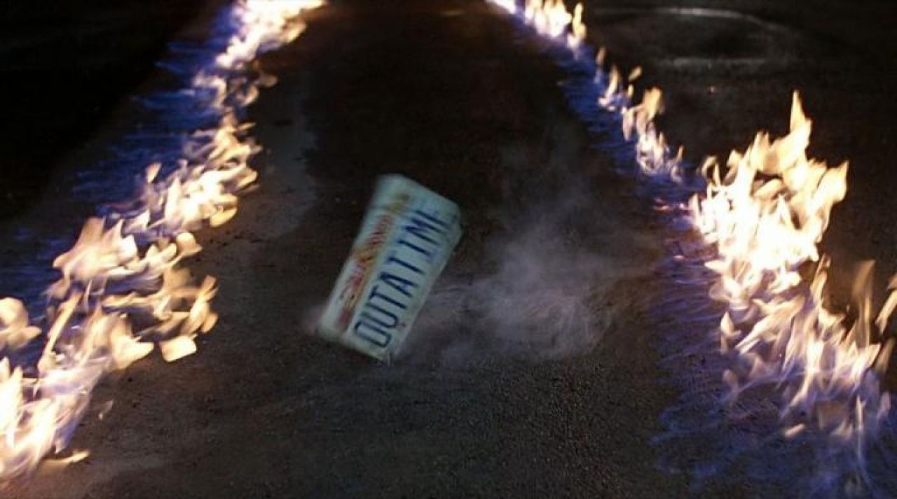 The license plate "OUTTA TIME" from Back to the future | Spotern