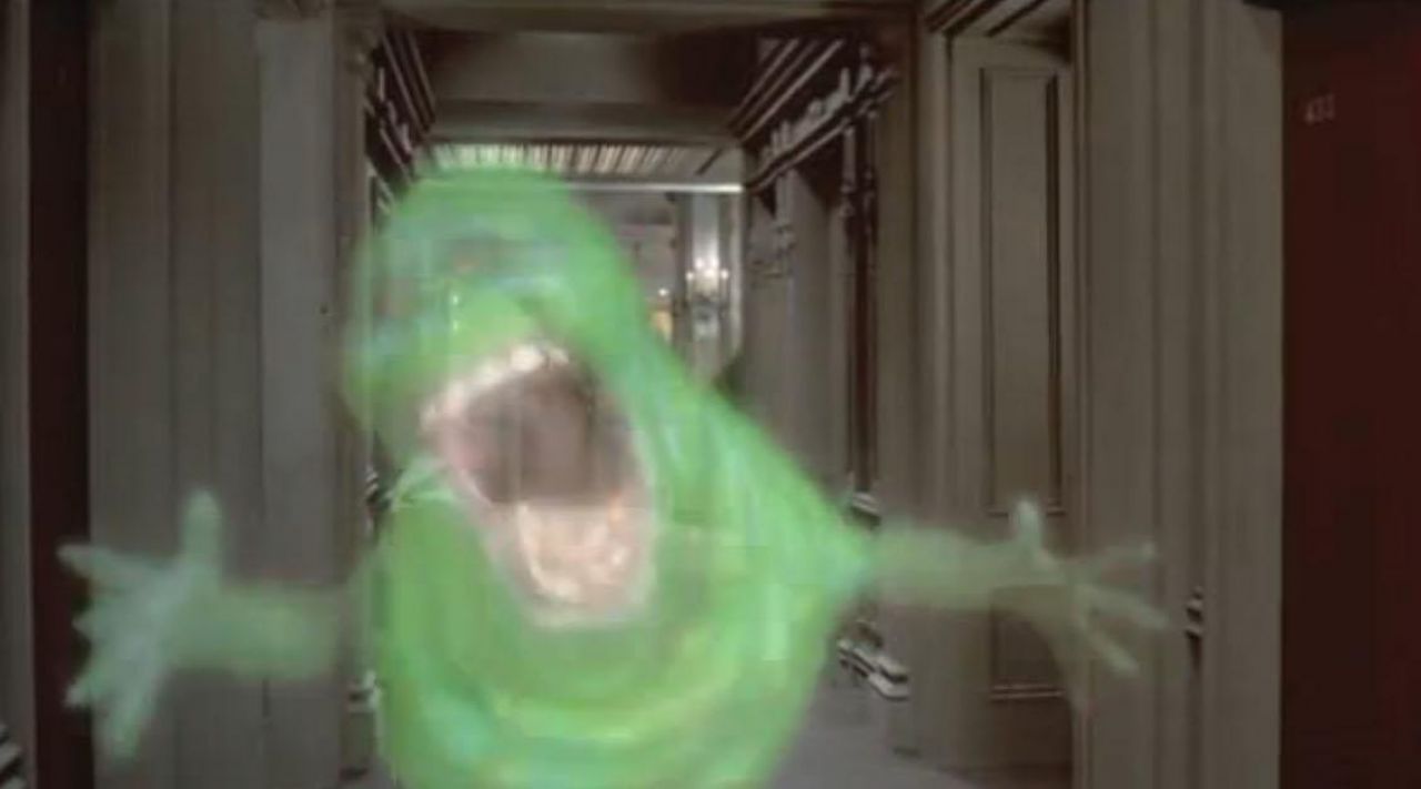 La réplique grandeur nature de Bouffe-tout (Slimer) dans Ghostbusters ...
