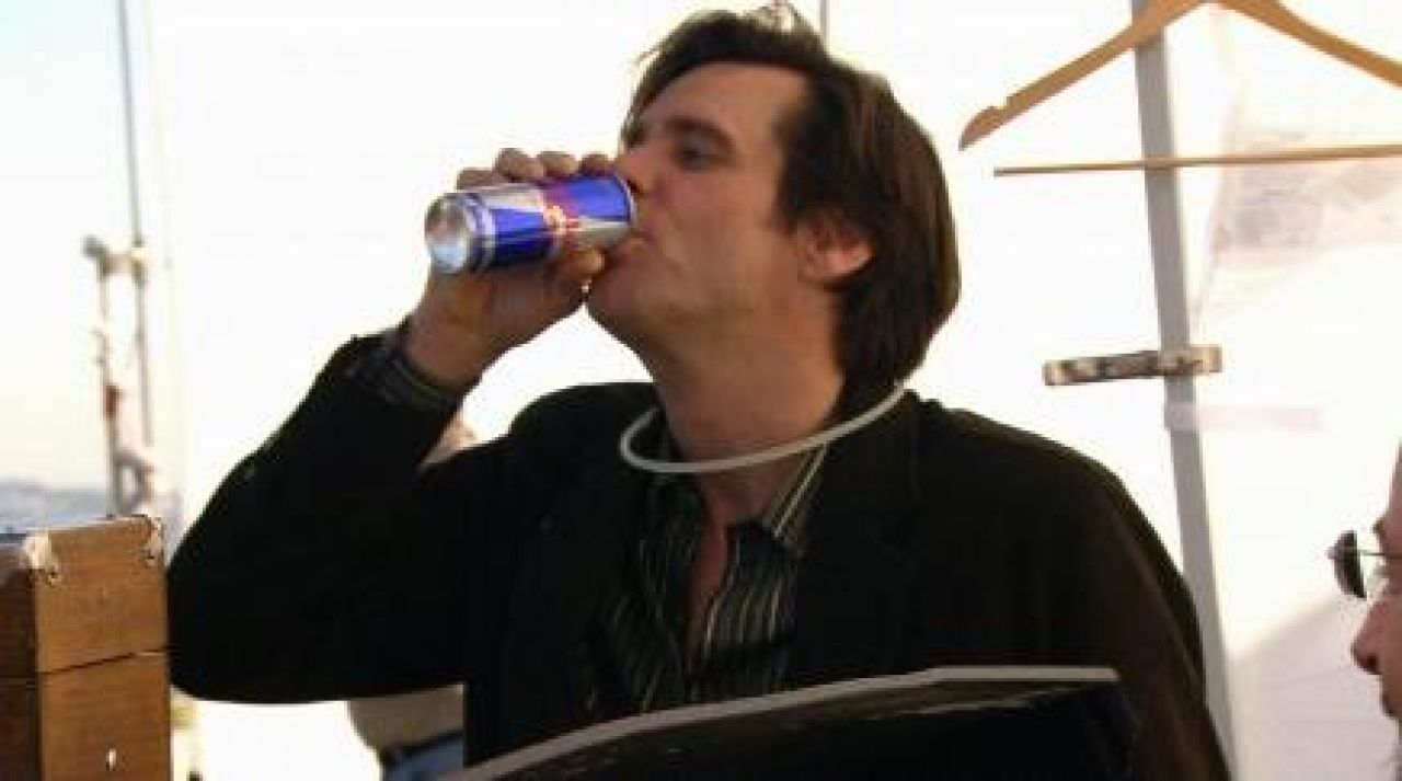 The energy drink Red Bull, Jim Carrey in Yes Man | Spotern
