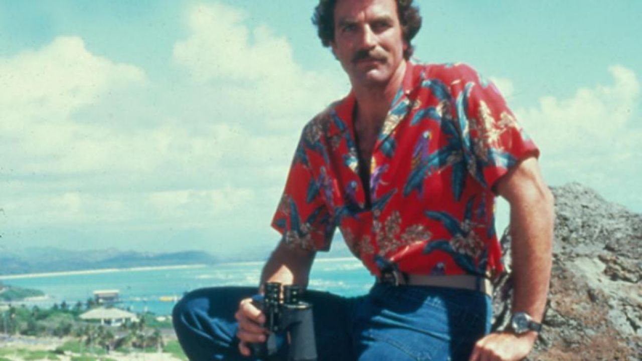 The jean vintage worn by Thomas Magnum (Tom Selleck) in the Magnum ...