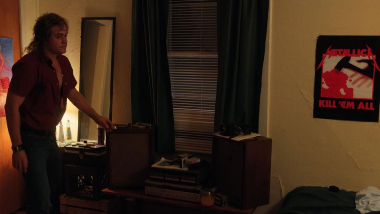 The poster of Metallica "Kill 'Em All" in the room of Billy (Dacre ...