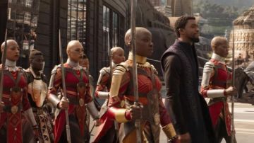 Okoye (played by Danai Gurira) outfits on Avengers: Infinity War