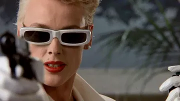 Karla Fry (played by Brigitte Nielsen) outfits on Beverly Hills Cop II