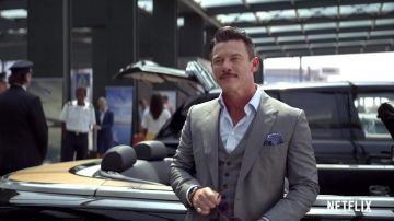 Charles Cavendish (played by Luke Evans) outfits on Murder Mystery