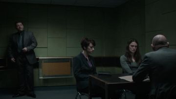 Elizabeth Wilmshurst (played by Tamsin Greig) outfits on Official Secrets