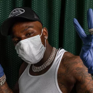 White Turtleneck worn by DaBaby on his Instagram account @dababy | Spotern