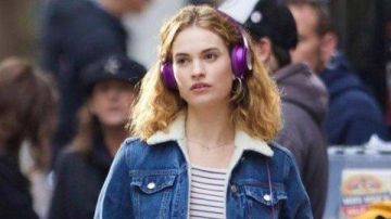 Debora (played by Lily James) outfits on Baby Driver