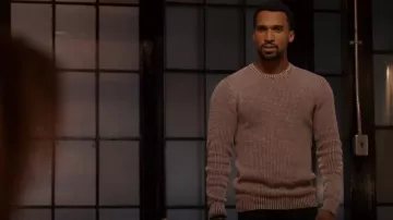 Longjohn & Sons Acid Wash Knit Sweater worn by Zion Miller (Nathan ...