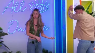 Pretty Tittle Thing Olive Washed Faux Leather Lace Up Plunce Halteneck ...