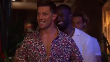 J. Crew Red and Blue Floral Shirt worn by Peter Cappio as seen in ...