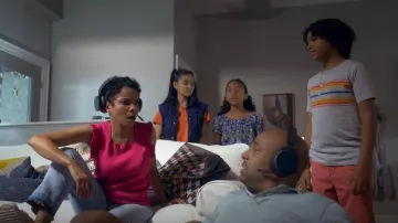 The Children’s Place Girls Print Peplum Top worn by Jay­den Hen­ley ...