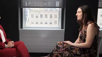 Zimmermann Wavelength Frilled Long Dress worn by Nora Princiotti as ...