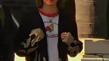 Axel Ellis Flame Cardigan worn by (Axel Ellis) in The Runarounds (S01 ...