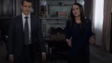 McQueen Single-Breasted Blazer Jacket worn by Counselor Matos (Victoria ...